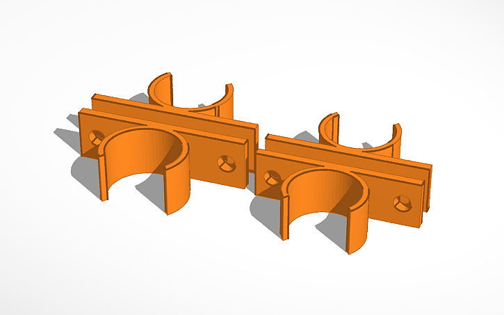 3D design 30mm and 32mm Clips - Tinkercad