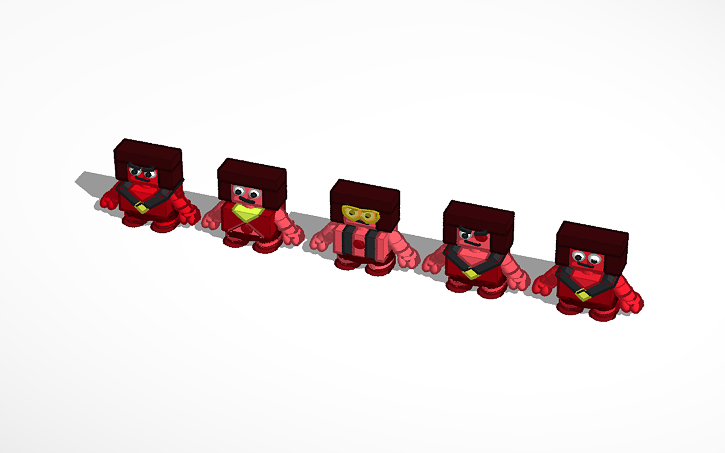 3D design ruby squad - Tinkercad