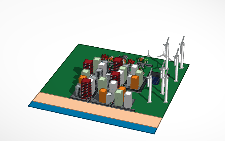 3D design City - Tinkercad