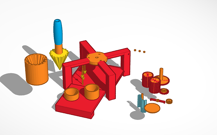 3D design copy simple mechanism - Tinkercad