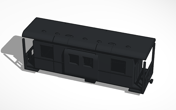 3D design CNFW S14 Caboose - Tinkercad