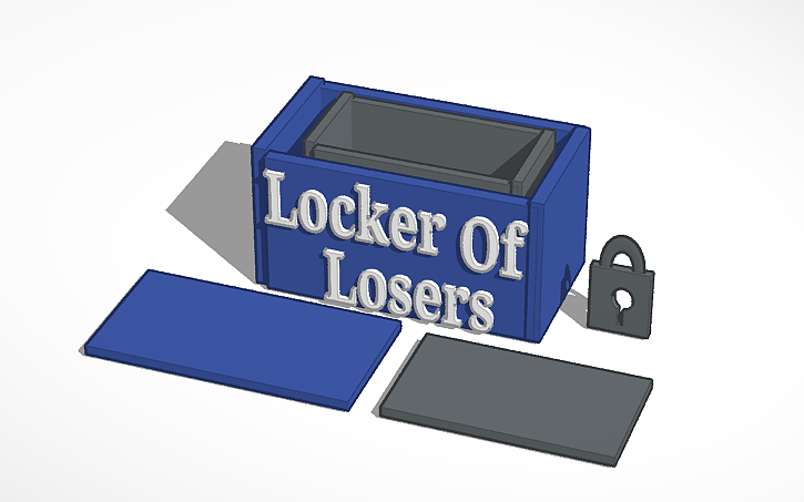 3D design Locker of losers/Tiny loser chamber - Tinkercad