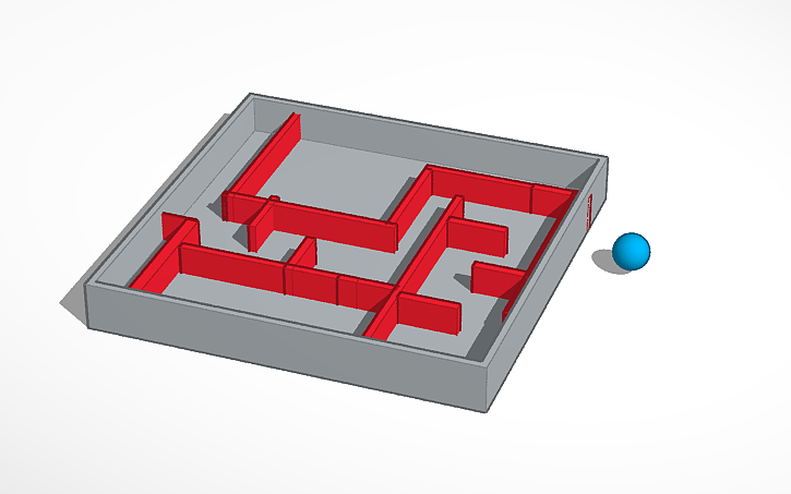 3D design Ball maze - Tinkercad