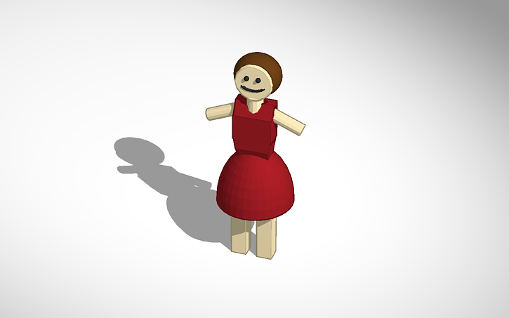 3D design doll - Tinkercad