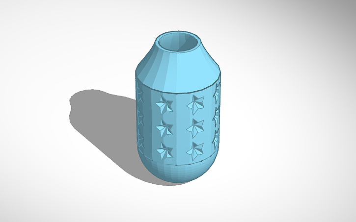 3D design Star Stamped Vase | Tinkercad