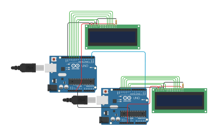 Circuit design Playing with UART - Sending message via UART - Tinkercad Circuit design Playing with UART - Sending message via UART - Tinkercad