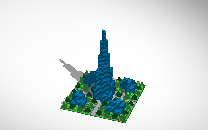 3D design Stock tower complex | Tinkercad