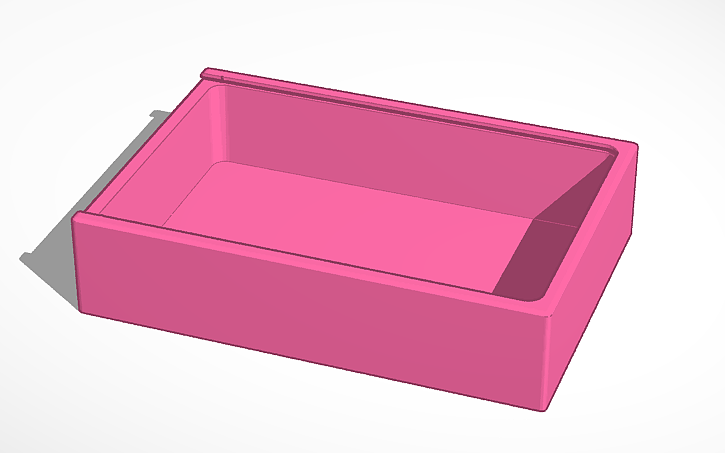 3D design boite carte belote - Tinkercad