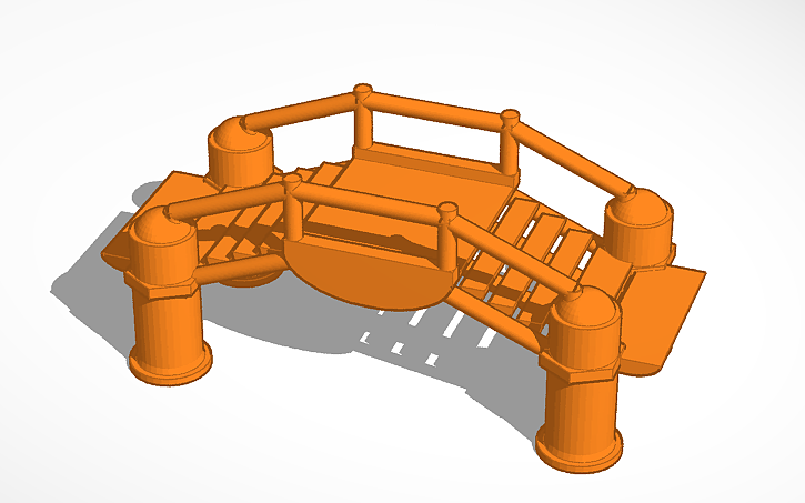 3D design Grade 9 3D Bridge - Tinkercad