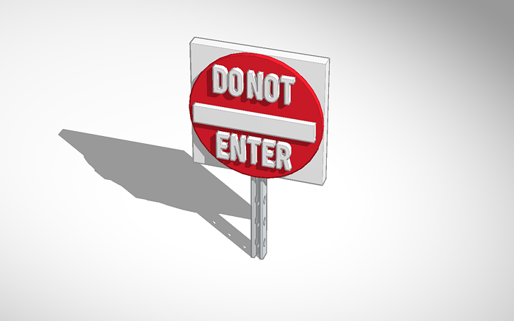 3D design Sign - Tinkercad