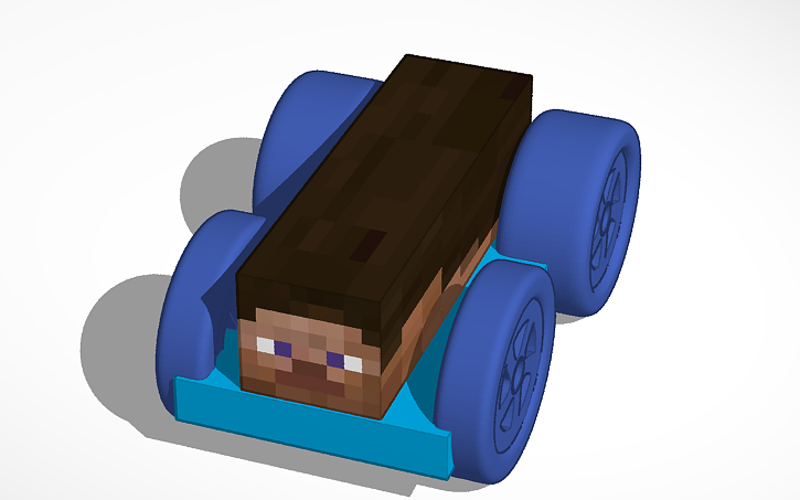 3D design minecraft car - Tinkercad