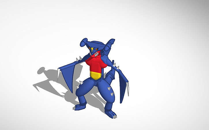 3D design Garchomp - Tinkercad