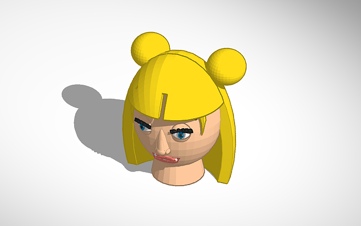 3D design girl face | Tinkercad