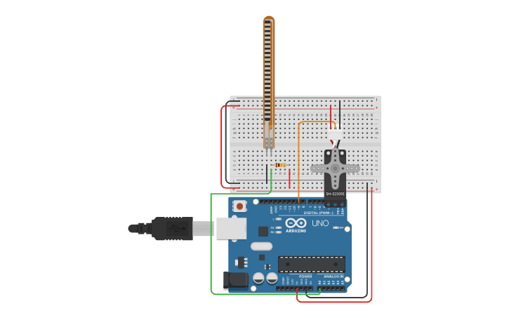 Circuit design circuito 9: Sensor Flexible/yeferin - Tinkercad