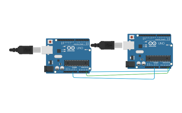 Circuit design master slave | Tinkercad