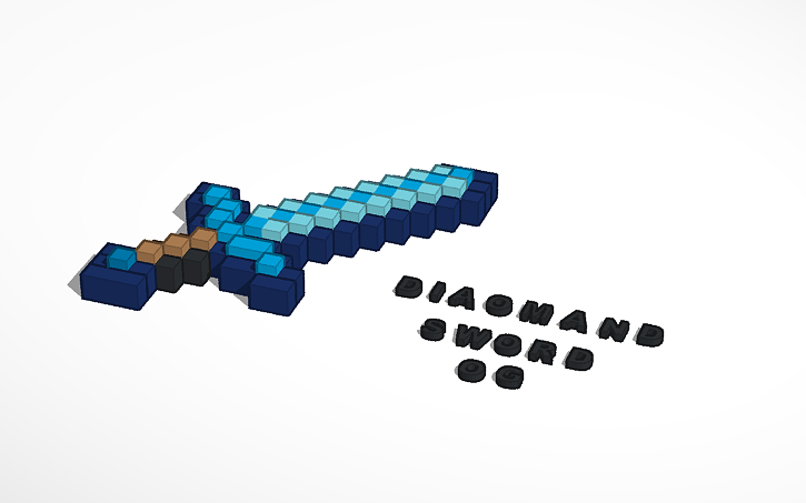 3D design diamond sword | Tinkercad