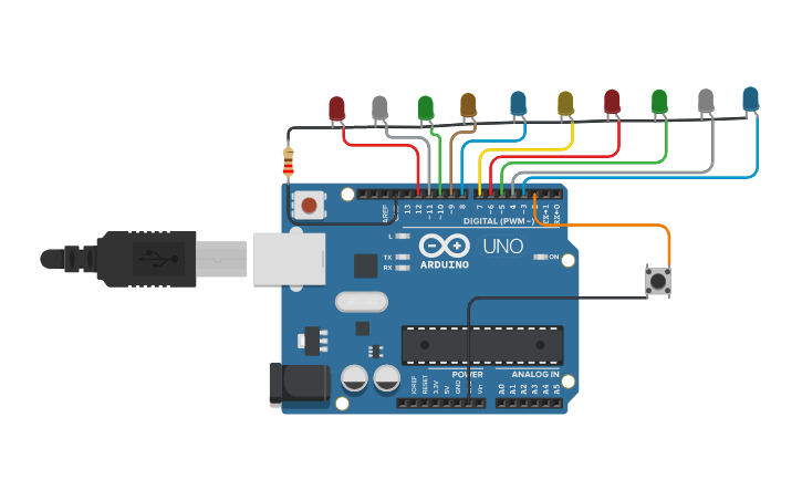 Circuit design Multi-pattern - Tinkercad