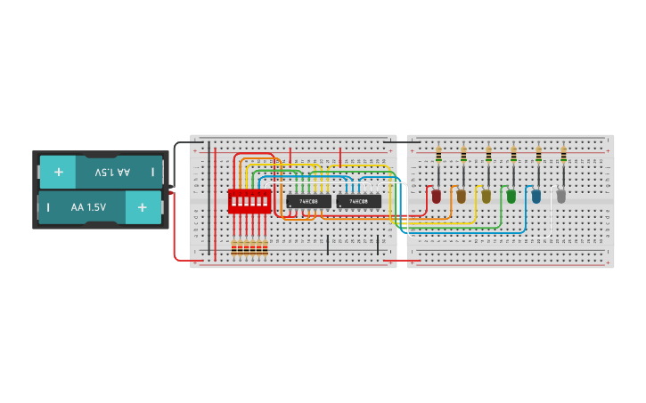 Circuit Design Dip Switch Led Thing Tinkercad
