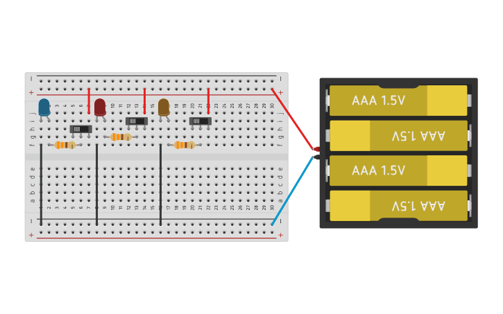 Circuit design circuito en paralelo LED P2 | Tinkercad