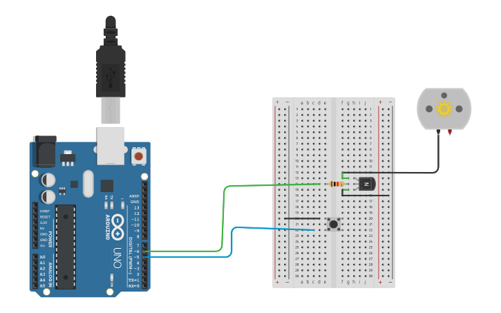 Circuit design washing machine - Tinkercad