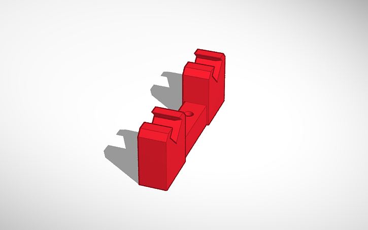 3D design dual square rail mount | Tinkercad