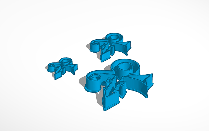 3D design Prince Rogers Nelson Cookie Cutters - Tinkercad