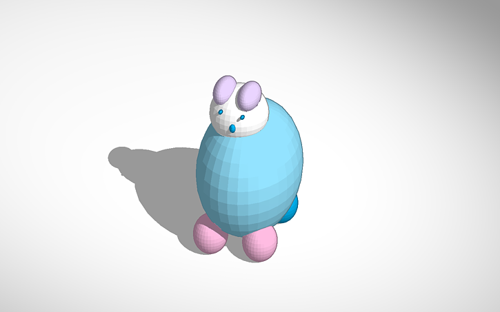 3D design cute little donkey | Tinkercad