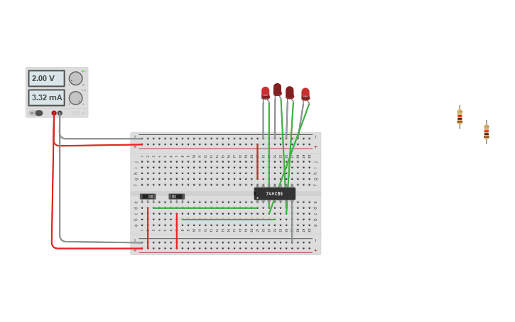 Circuit design Lab 2 circuit | Tinkercad