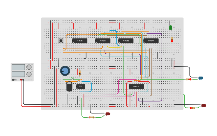 Circuit design Group 6 Mini Project | Tinkercad