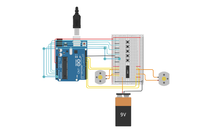 Circuit Design Week 4 Remote Controlled Robot Tinkercad