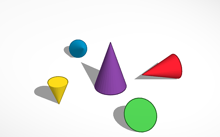 3D design conos Andrea y Rocio - Tinkercad