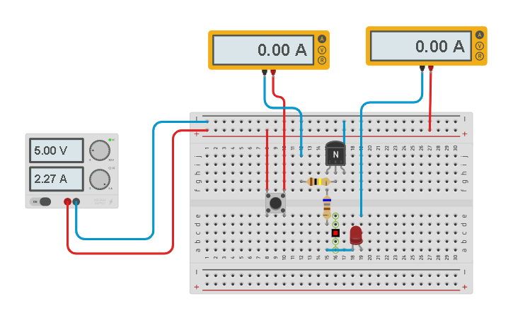 Circuit design cto transistor - Tinkercad Circuit design cto transistor - Tinkercad