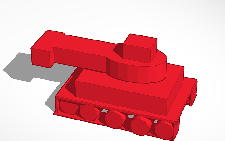 3D design TANK - Tinkercad