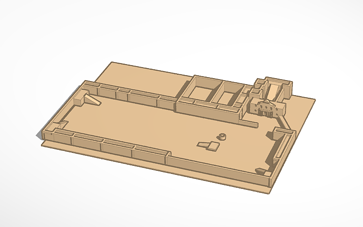 3D design The Alamo - Tinkercad