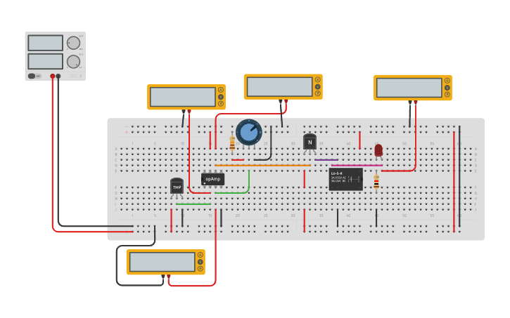 Circuit design Pr1_SistemaOnOff | Tinkercad