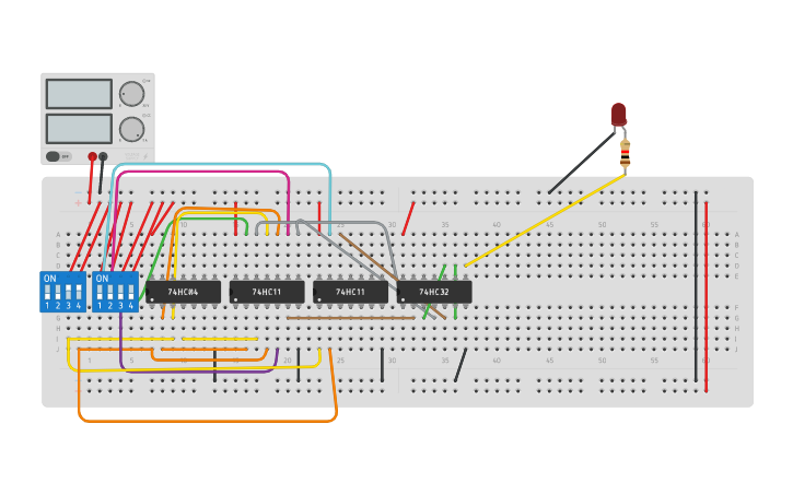 Circuit design mux | Tinkercad