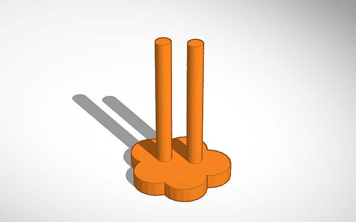 3D design Flower Button | Tinkercad