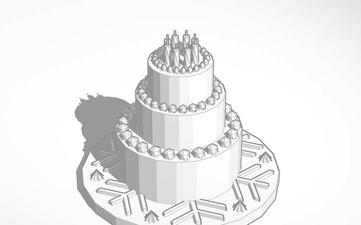 3D design Cake - Tinkercad