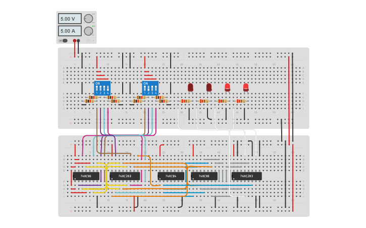 Circuit Design Problem 2 Expt 4 Final Tinkercad