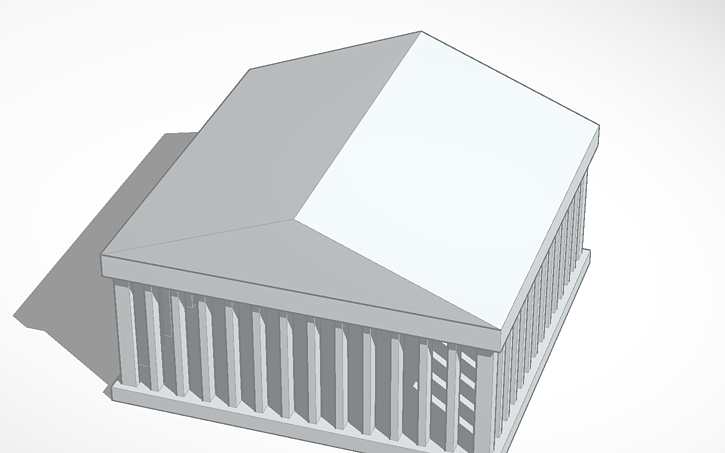 3D design Parthenon | Tinkercad