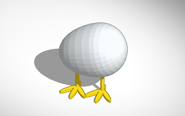 3D design Chick Hatching - Tinkercad