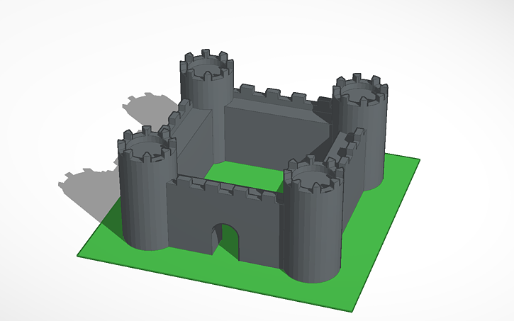 3D design Castle - Tinkercad