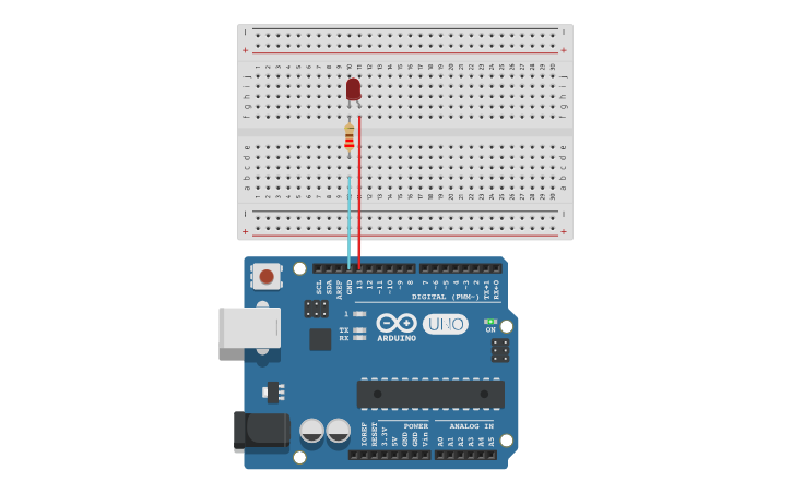 Circuit design Práctica 15. LED Emitiendo SOS en Código Morse JV ...