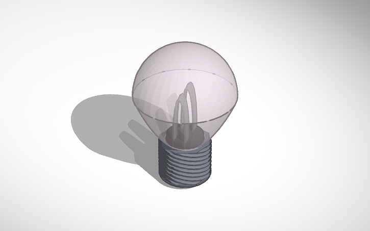 3D design Light Bulb - Tinkercad