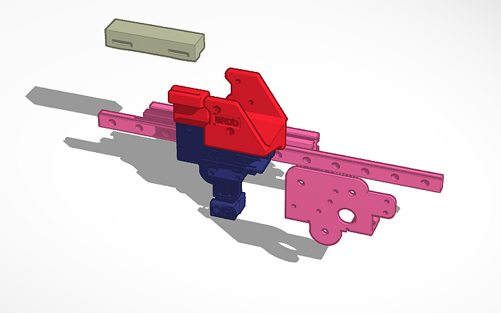 3D design CR6-SE Linear rails x LGX DD - Tinkercad