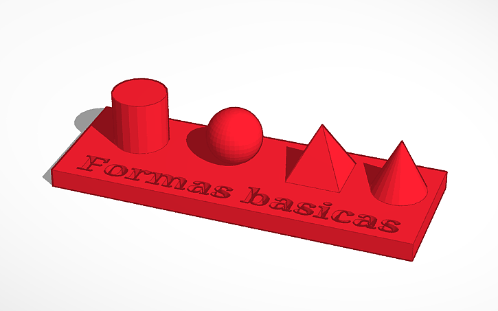 3D design Peana con formas básicas | Tinkercad