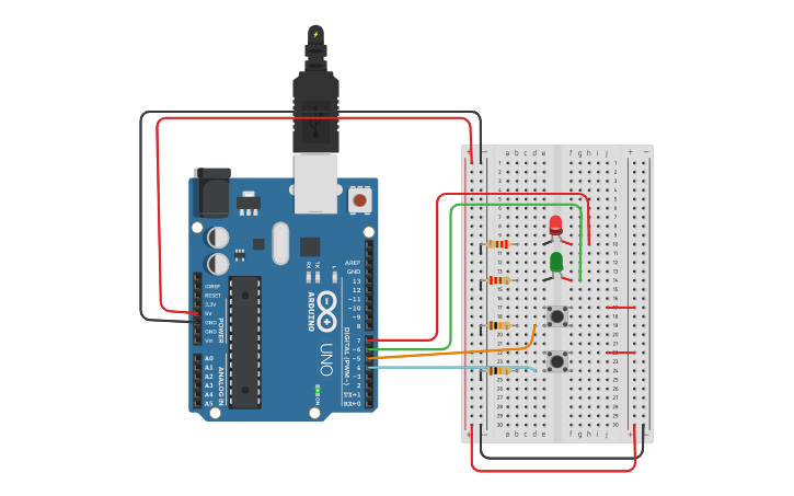 Circuit design Masking Demo - Tinkercad
