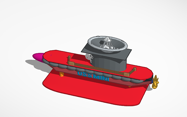 3D design USS mini - Tinkercad