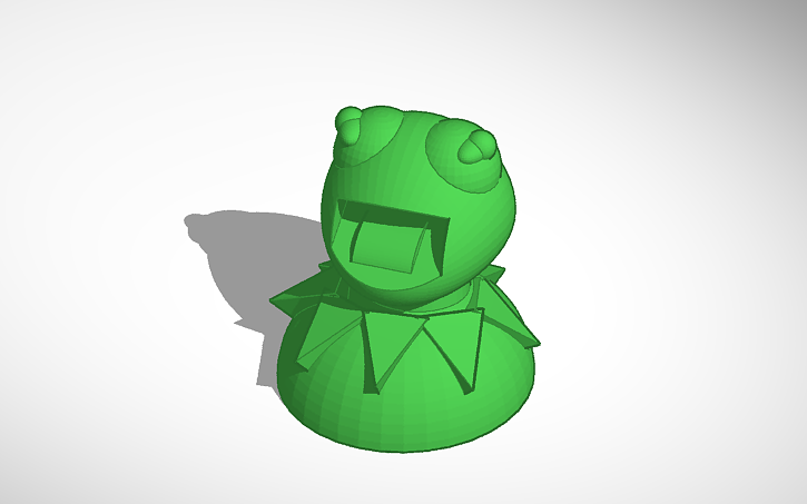 3D design Kermit - Tinkercad