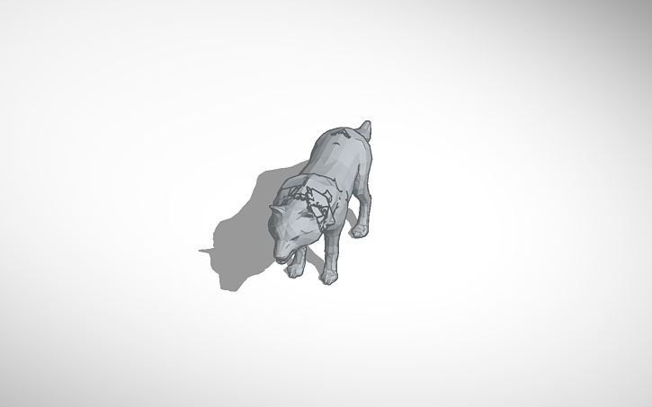 3D design Wolf - Tinkercad